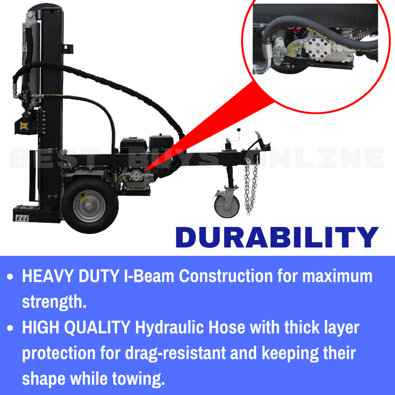 Millers Falls - Black Diamond Log Splitter 40 Ton 13 HP E-Start | eBay