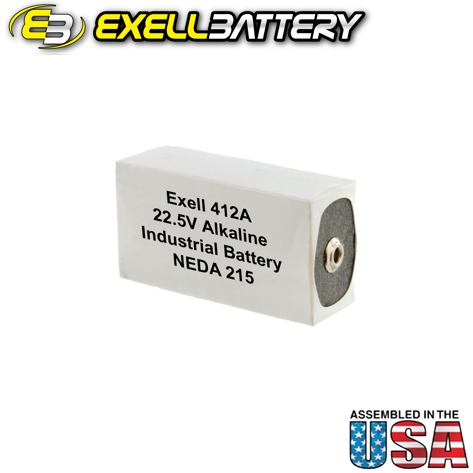 Exell 412A Alkaline 22.5V Battery NEDA 215 Replaces 15F20,BLR122,V72PX ...