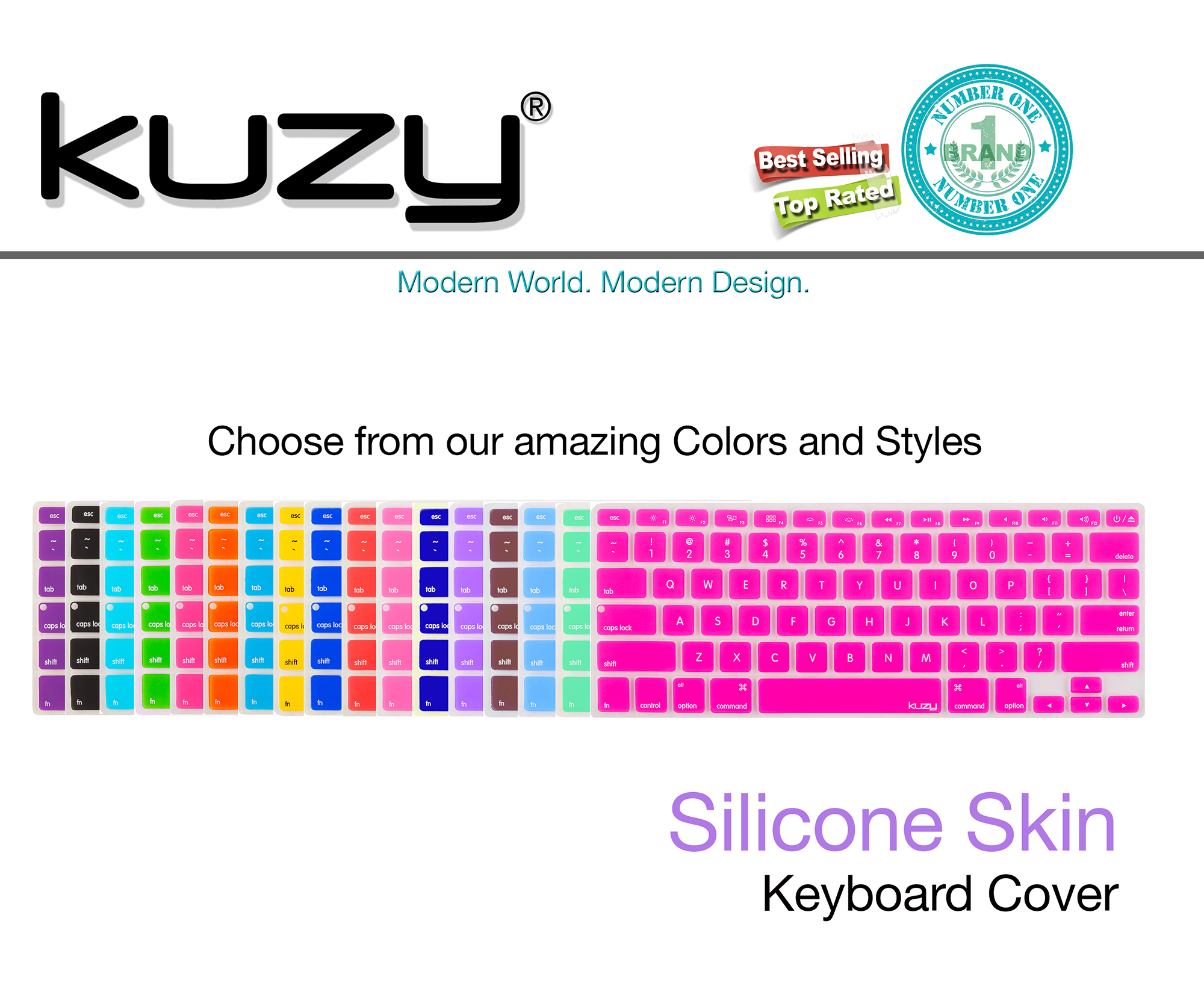 Kuzy - Keyboard Cover for MacBook Pro 13 15 Retina Silicone Skin Air 13 ...