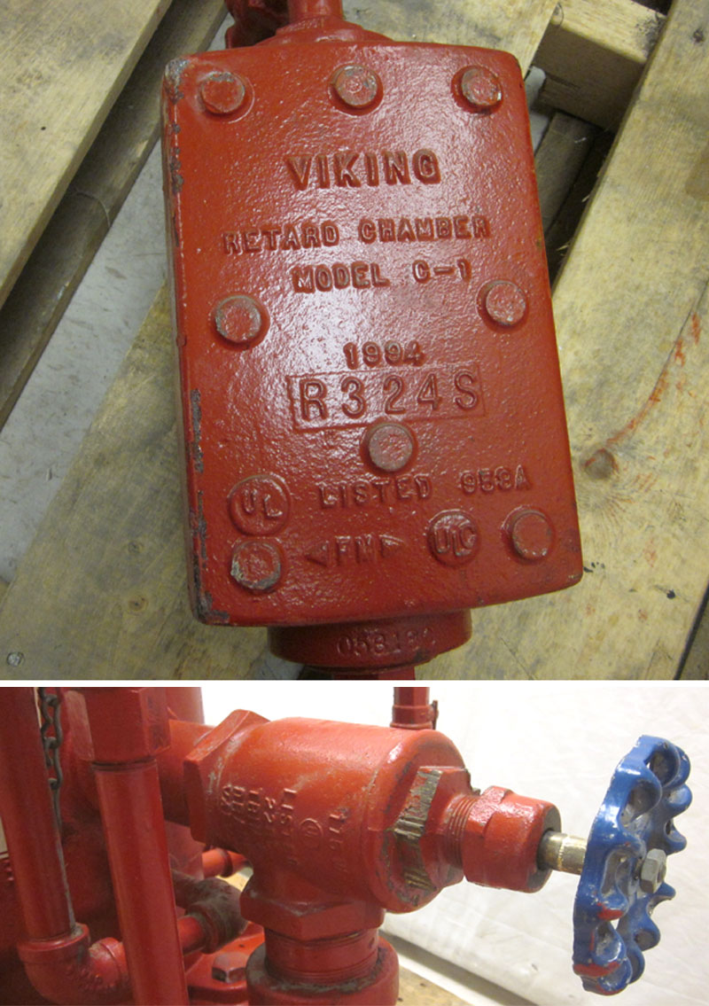 Viking J-1 8" 175-PSI Alarm Valve + C-1 Retard Chamber Flanged