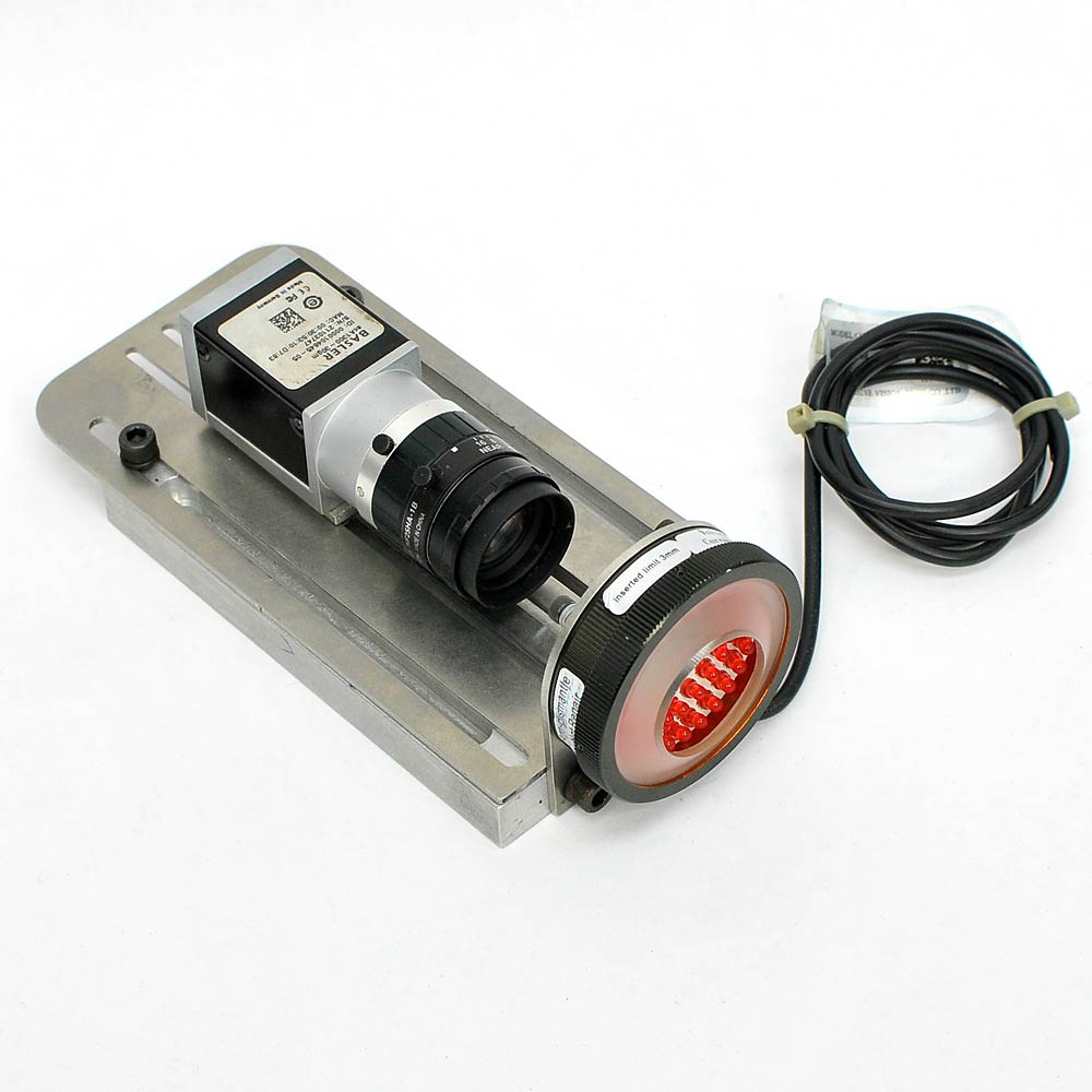 Basler acA1300-30gm 1.3MP GigE Machine Vision Camera with Lens, Light ...