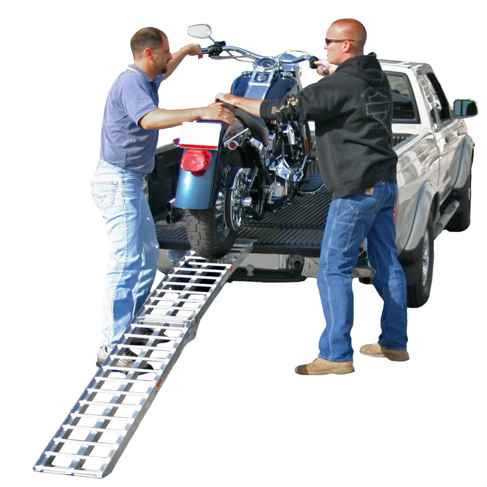 89" Single Aluminum Folding Motocross Off-Road Loading Ramp | eBay