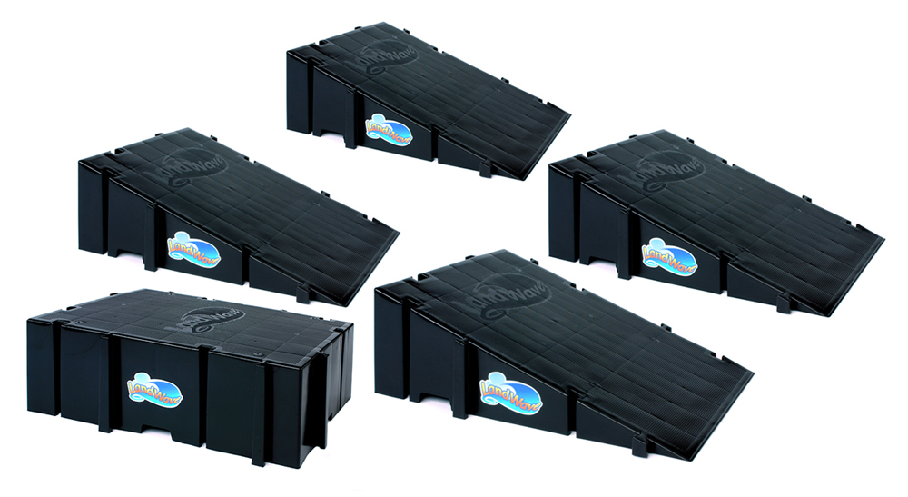 Landwave Skateboard or BMX Ramp Interlocking Pyramid Launch Kit LW4PYR ...