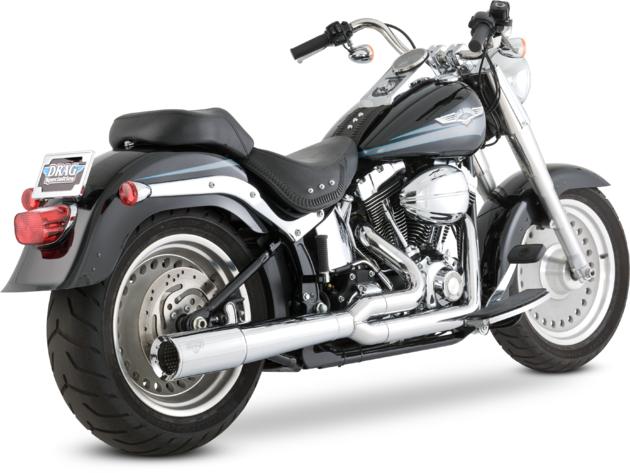 Vance & Hines Pro Pipe 2-1 Full Exhaust Chrome Harley FLSTF Fat Boy 90 ...
